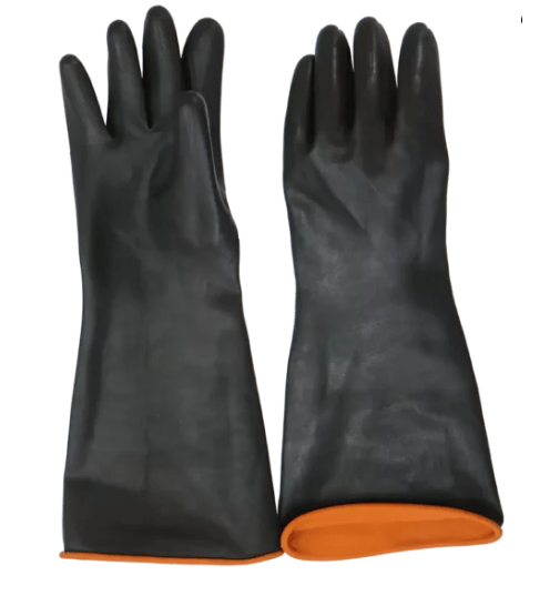 Pinnacle Black Industrial Rubber Glove Smooth Palm 35cm (Elbow – Xeononline