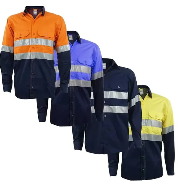 Royal Blue Vented Reflective Mining Shirt – Xeononline