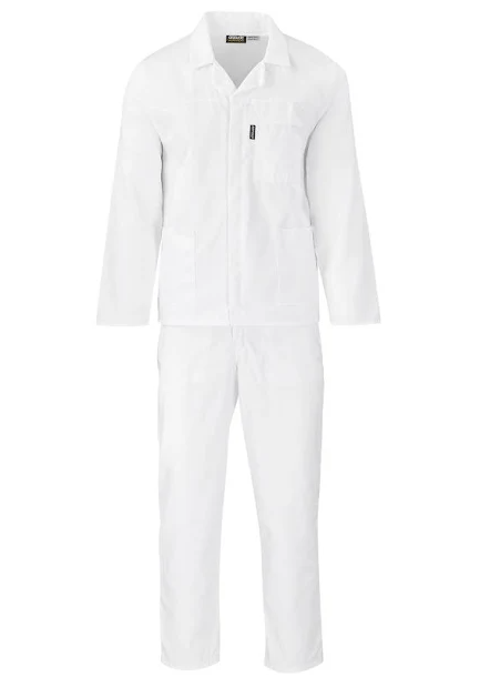 White Conti Suit 2 piece Poly cotton – Xeononline