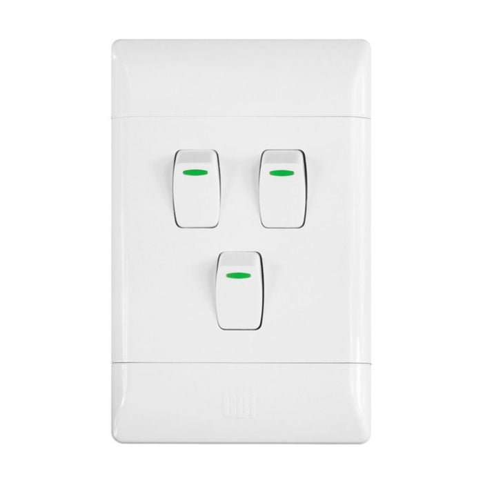 CBI LIGHT SWITCH 3L1W 2X4 WHITE – Xeononline