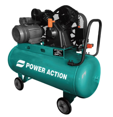 Power Action Air Compressor 100L Twin Head Belt Driven – Xeononline